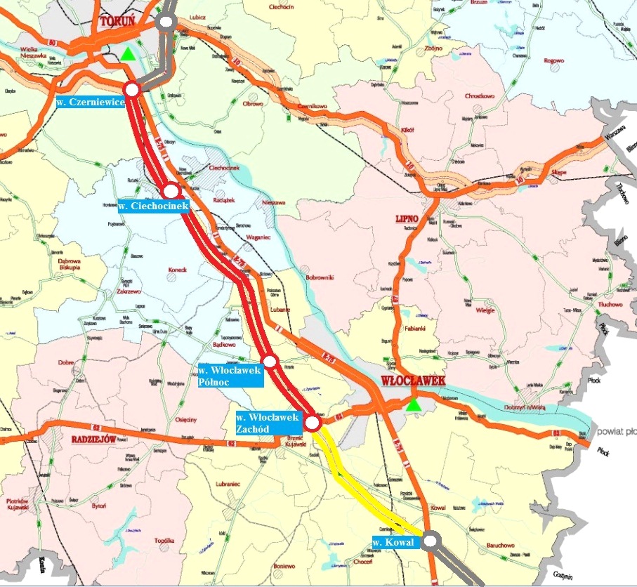 Autostrada A1 z Torunia do Włocławka OTWARTA :: Generalna Dyrekcja Dróg ...
